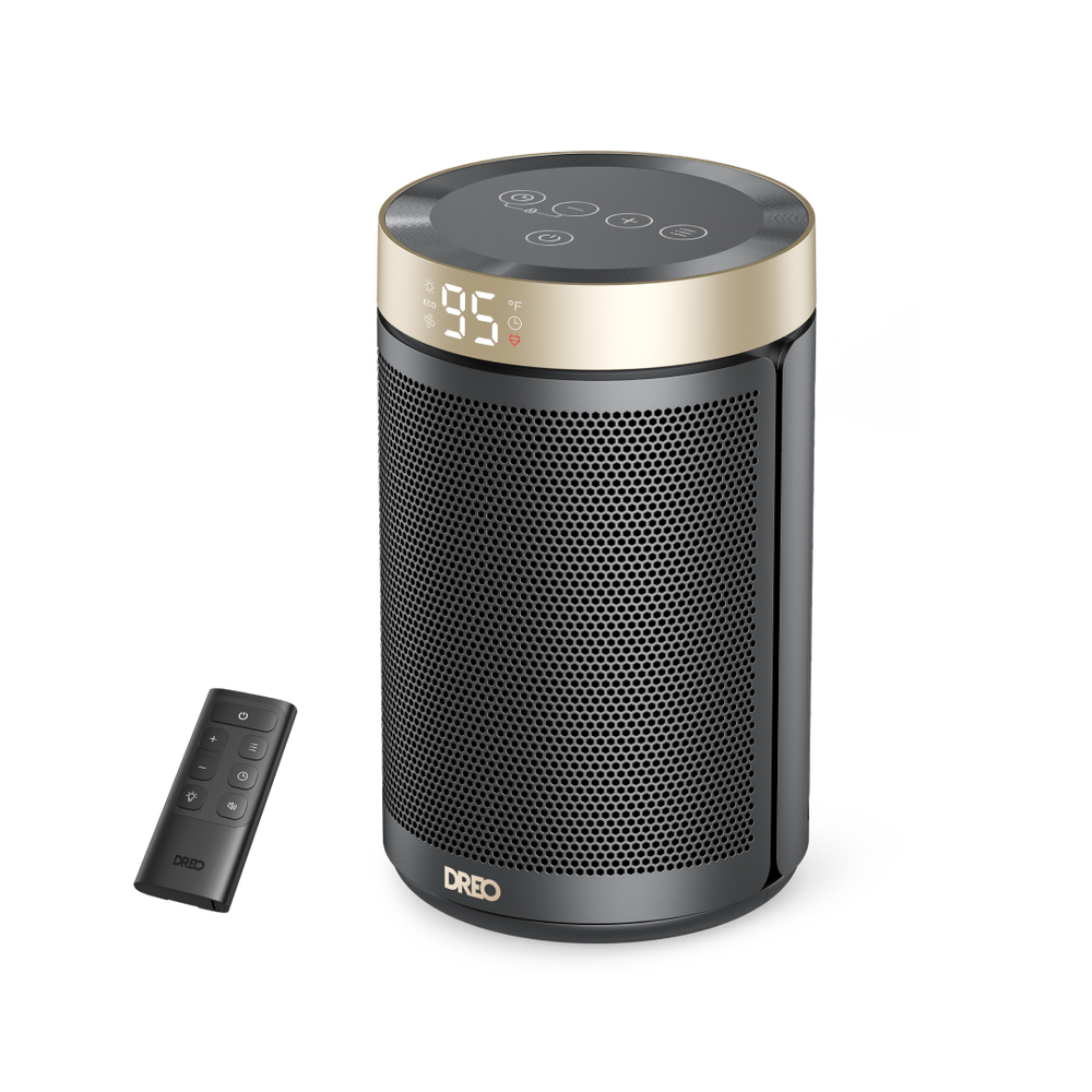 DREO Portable Heater 316 Table Top Gold, Tip-over Protection, 2s ...