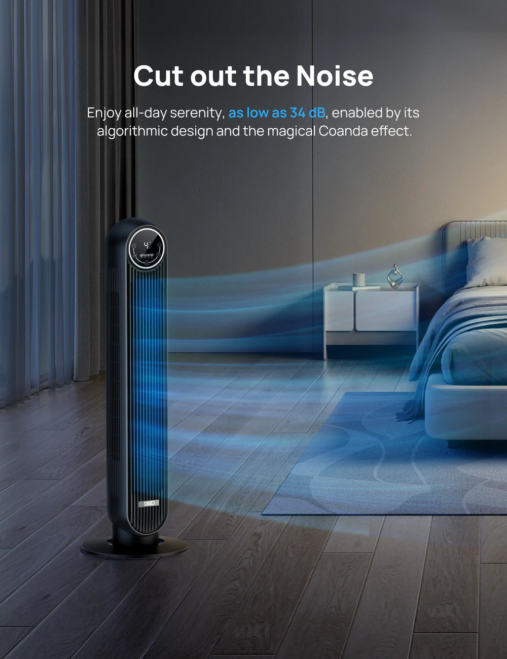Dreo Nomad One Best Smart Standing And Quiet Tower Fan