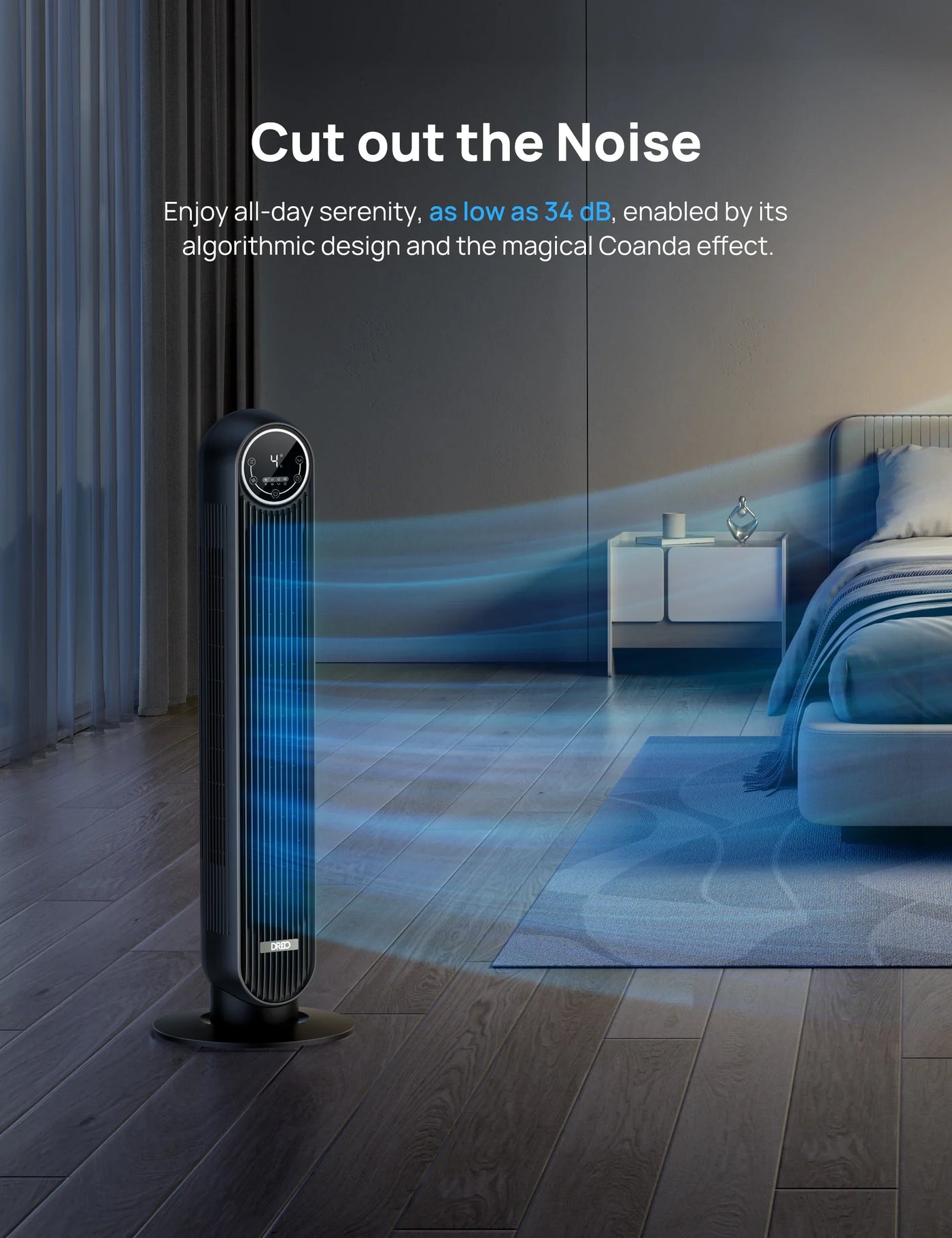 Dreo Nomad One Best Smart Standing And Quiet Tower Fan