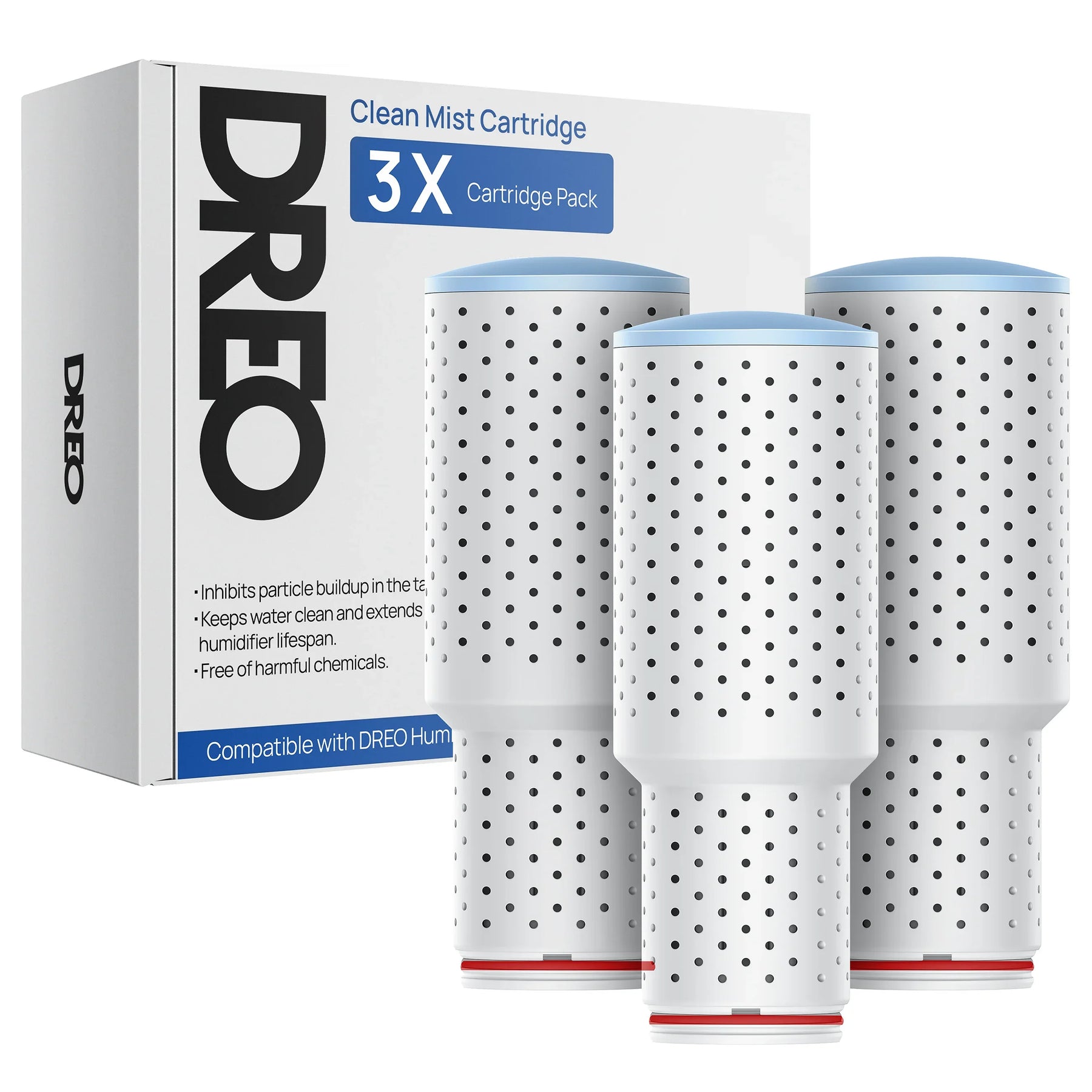 Clean Mist Cartridge - 3-Pack, Compatible with Dreo Humidifiers 311/31