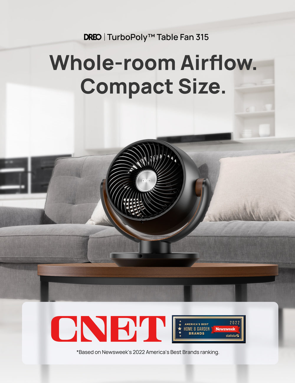 DREO TurboPoly™ Table Fan 315