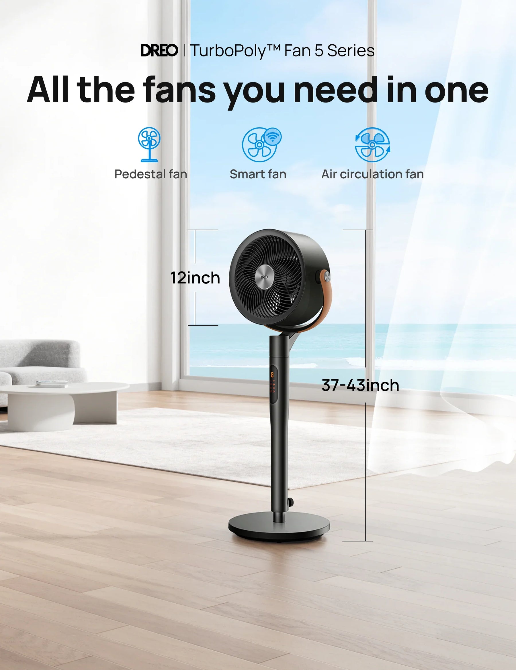 DREO TurboPoly™ Fan 513S