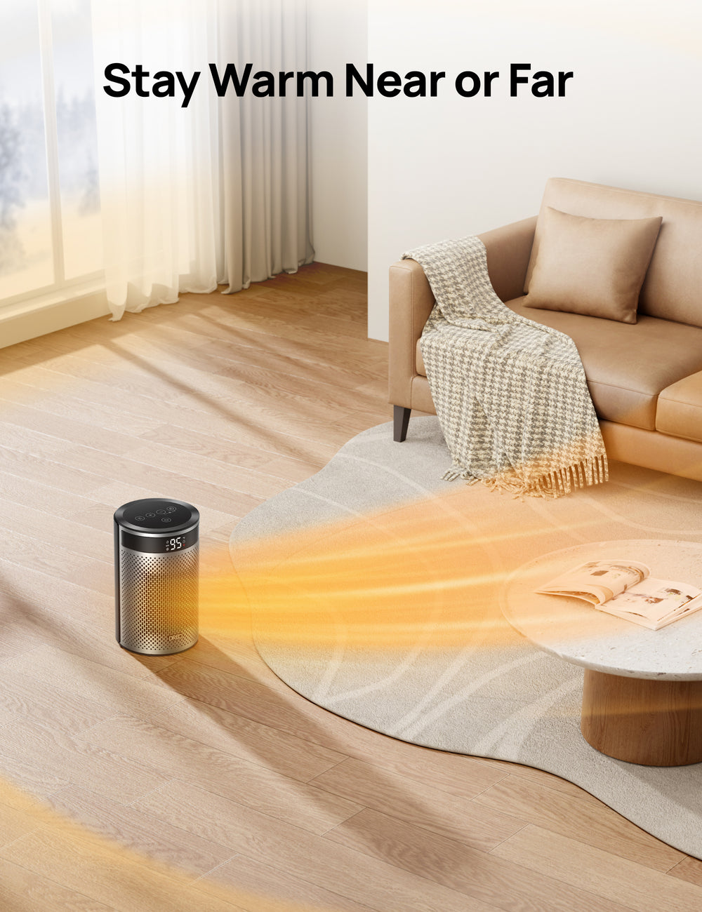 DREO 1500W Atom 416 10" Whisper-Quiet Portable Ceramic Space Heater ...