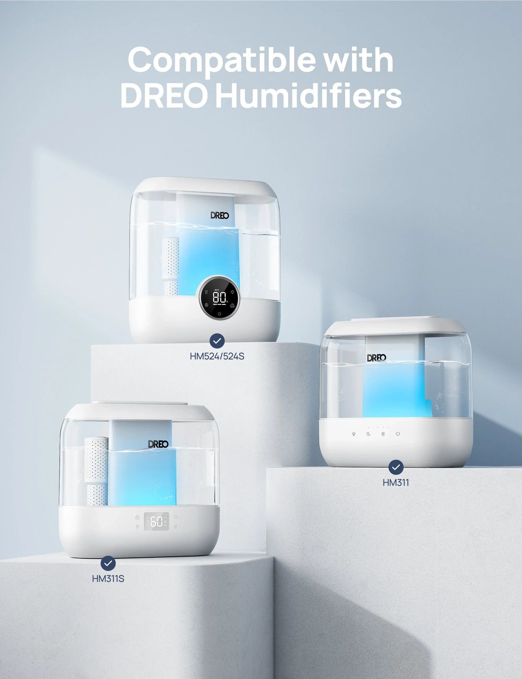 Demineralization Cartridge for Humidifiers - 3 - Pack, Compatible with