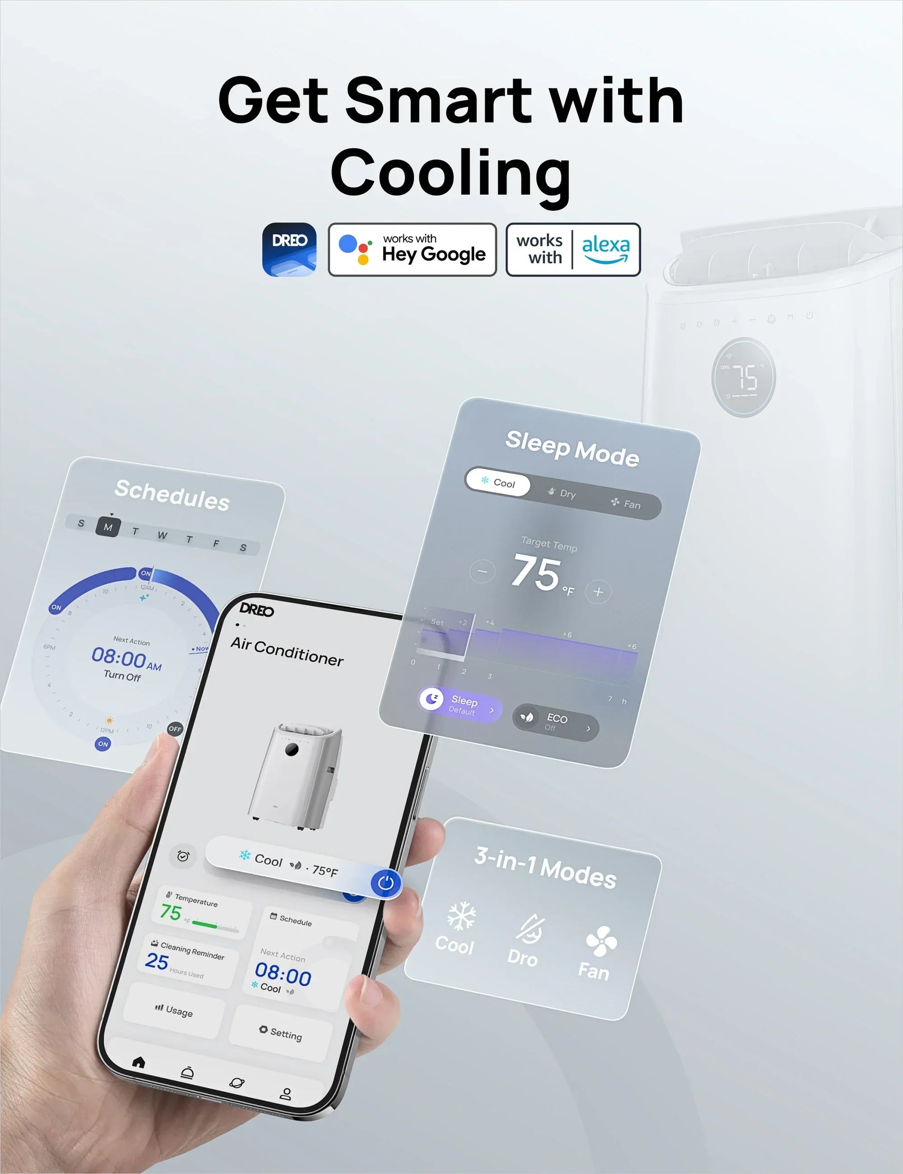 Smart Air Conditioner & Portable AC Units by Dreo: Cooler Air Solutions