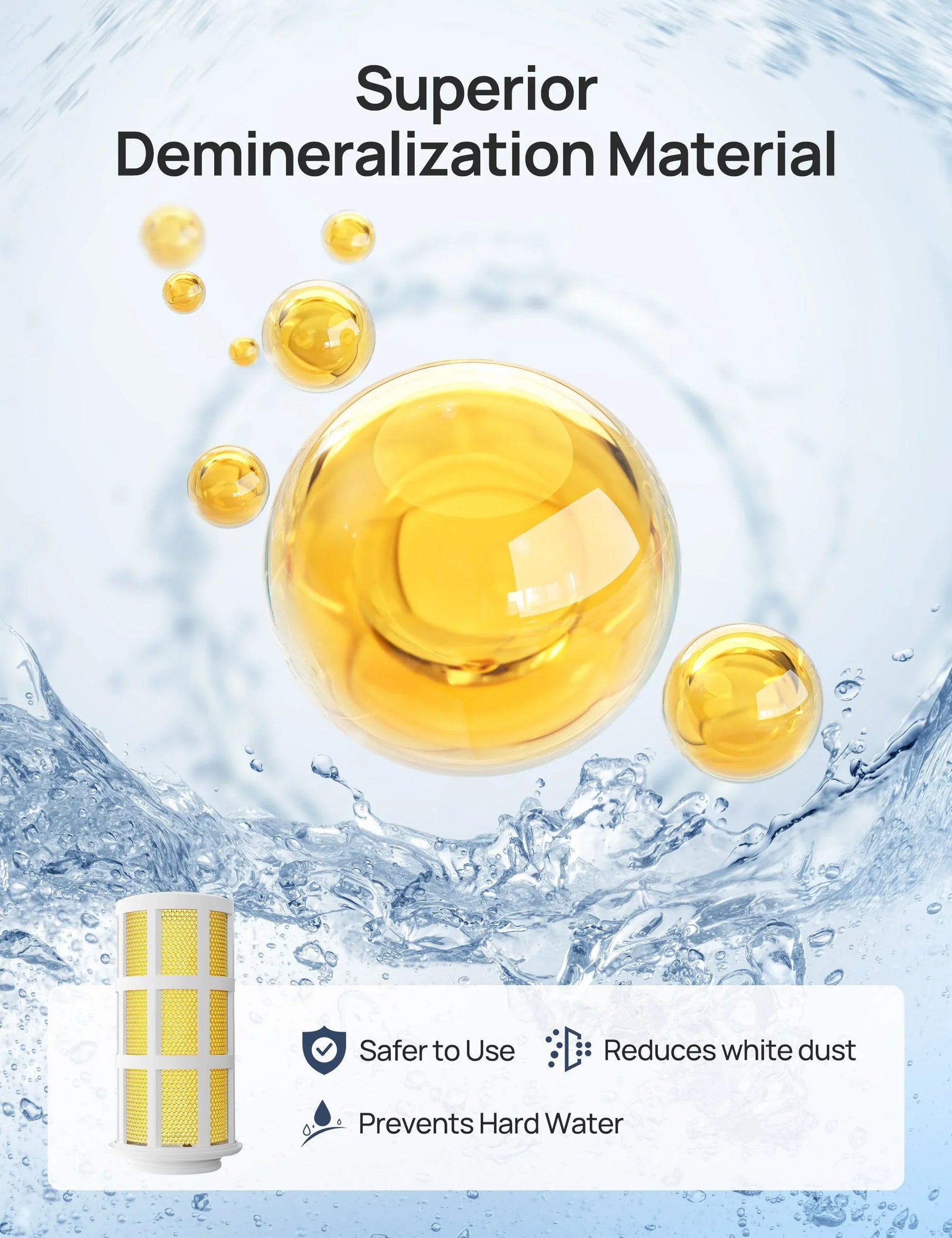 Demineralization Cartridge for Humidifiers - 3-Pack, Compatible with D